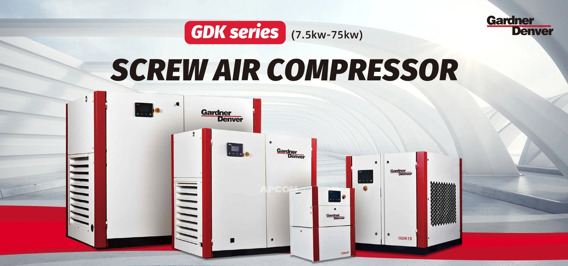 7kw Gardner Denver 10 Hp Rotary Screw Air Compressor, Air Cooled, Oem