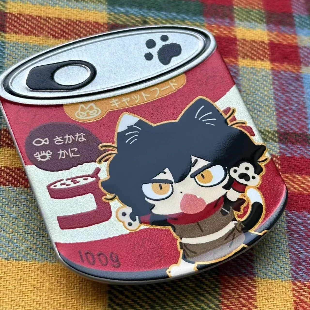 Custom Can Pin Button Badge - Tinplate Glitter & Noctilucence