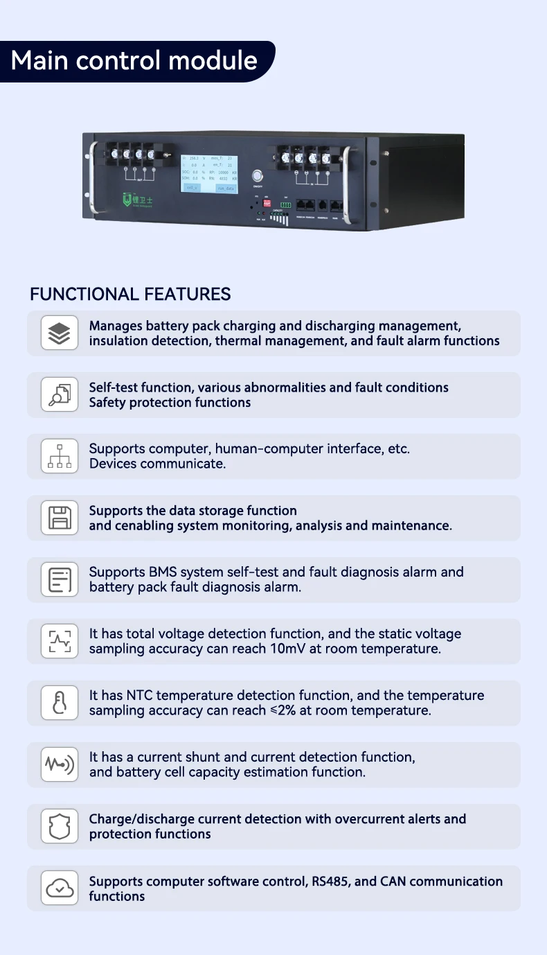 Lithium Battery Management System for Energy Storage