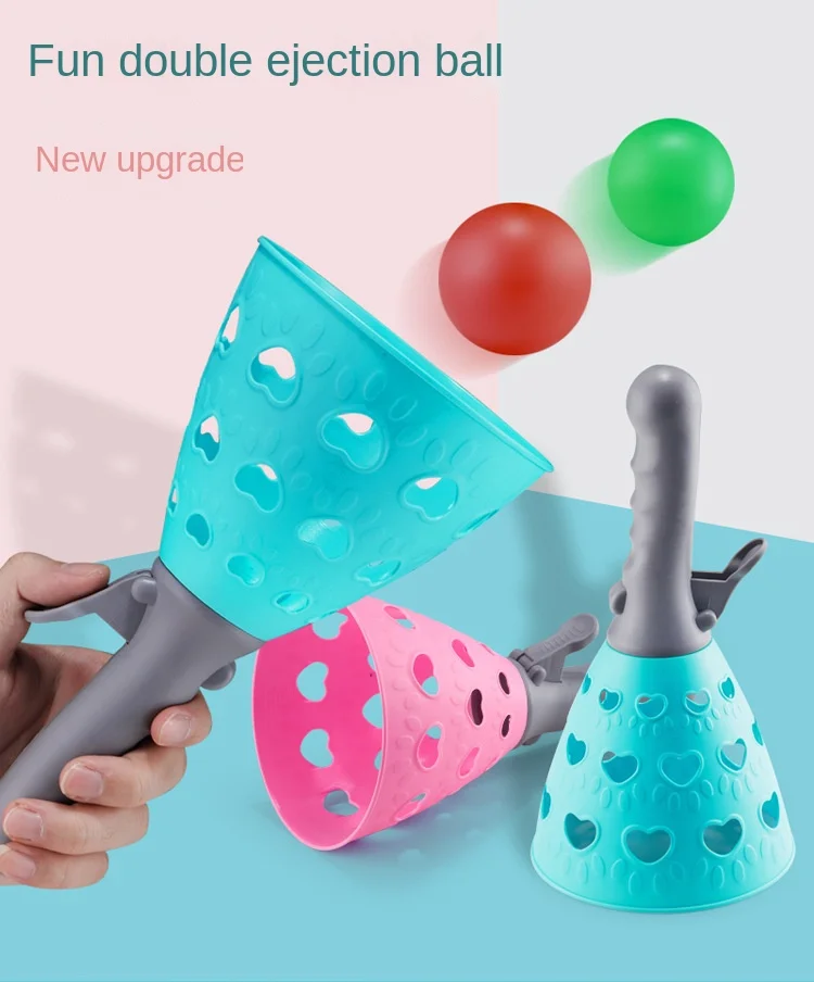 Pop And Catch Ball Game With 4 Balls And 2 Catch Launcher Baskets ...