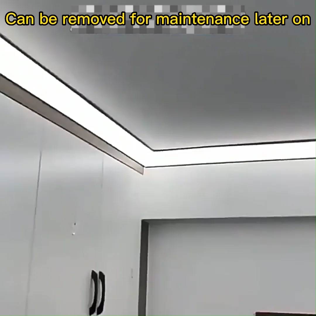 Indoor Ceiling Triangle Corner Mounted Aluminum Profile Light Corner ...