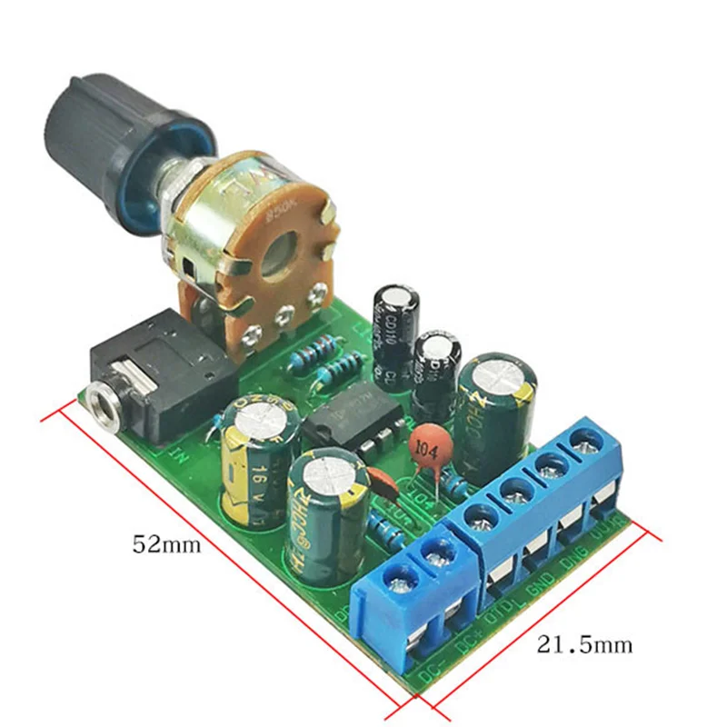 Tda2822m Amplifier Board 2.0 Dual Channel Stereo Dc5v 3w 2*1.5w Radio ...