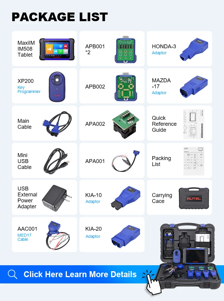 Autel Maxicom Im508 Obd2 Car Key Fob Programmer Tool Auto Programming ...