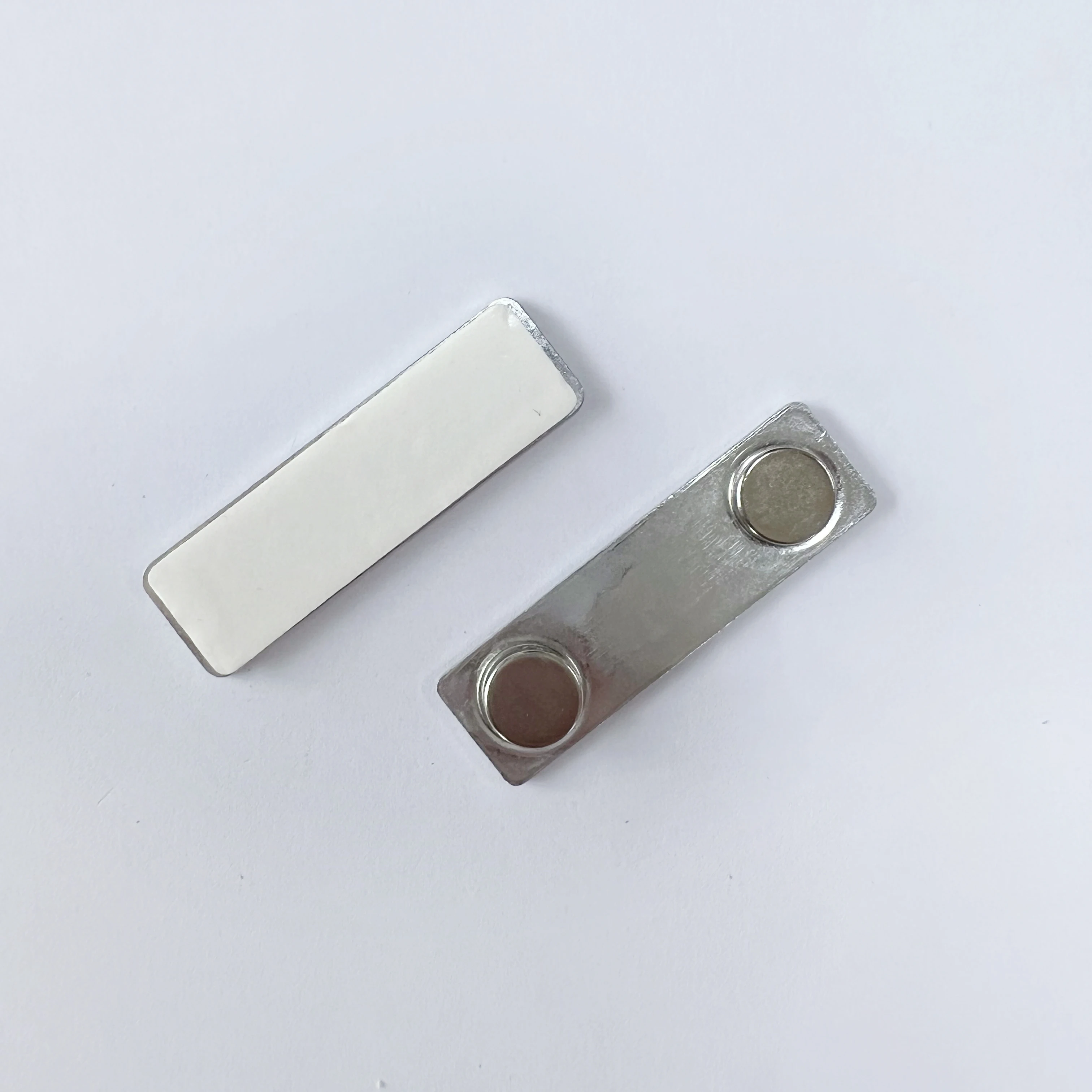 Metal Name Tag Magnet Permanent Magnetic Name Tags Magnetic Button ...