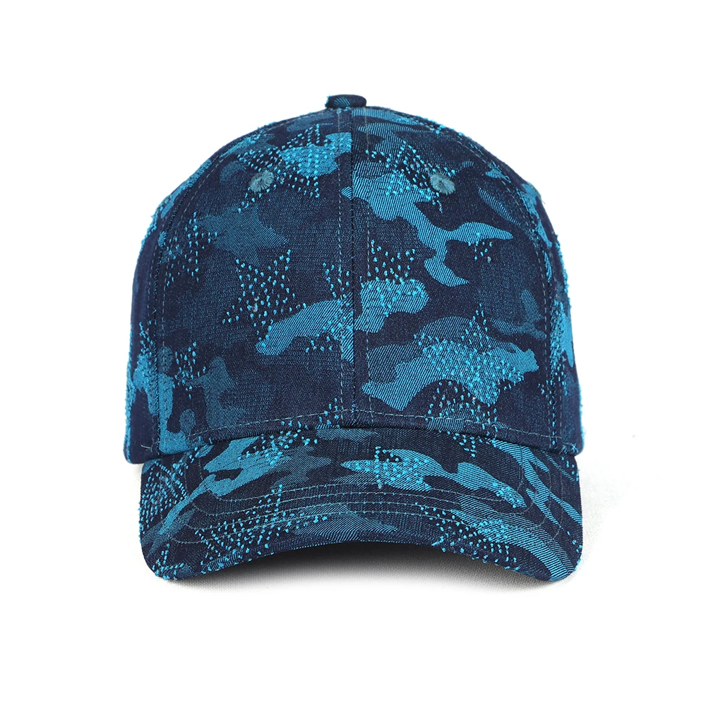 Customizable Men's Jacquard Denim Cap Sporty Style With Curved Brim ...