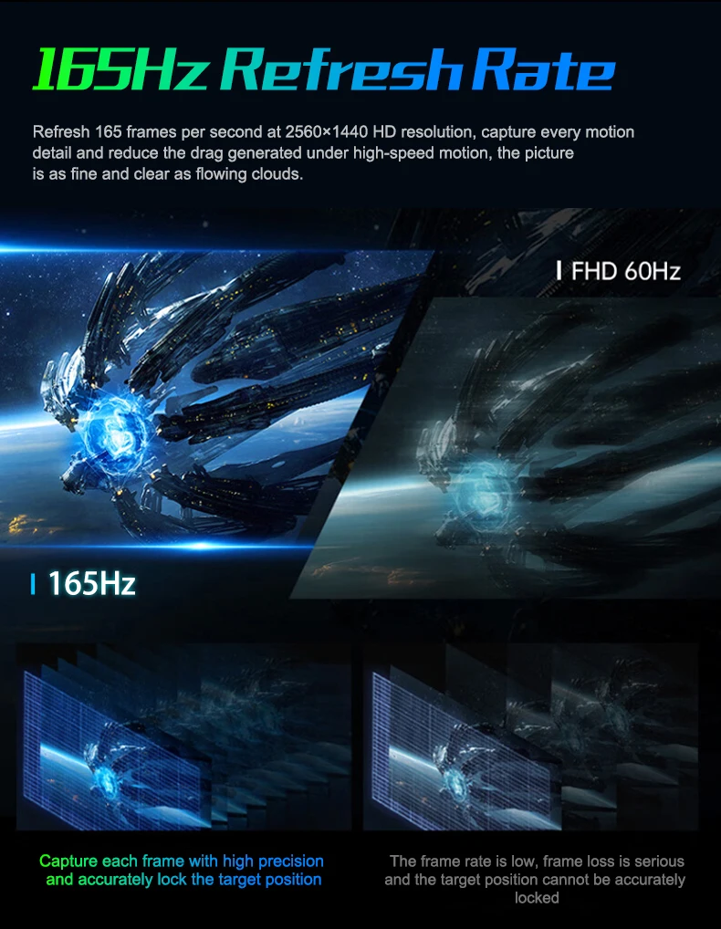 144hz 4k Pc Screen Curved Gaming Monitors Borderless 27 Inch Ips ...