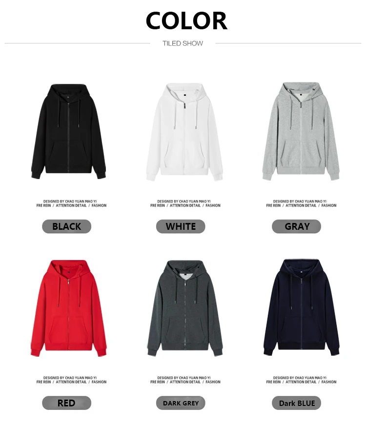 Heavyweight Cropped Zip Up Hoodie Men Cotton High Quality Zip Up Hoodie ...