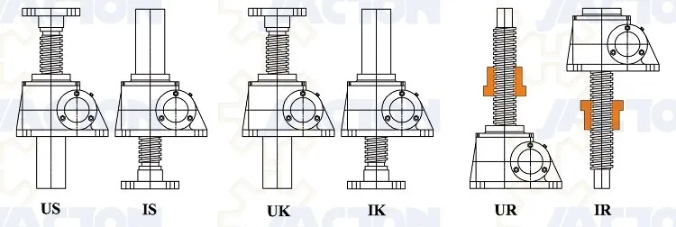 25 Ton Screw Jack,Jtw-25t Worm Screw Jacks Reducer - Buy 25 Ton Jack ...