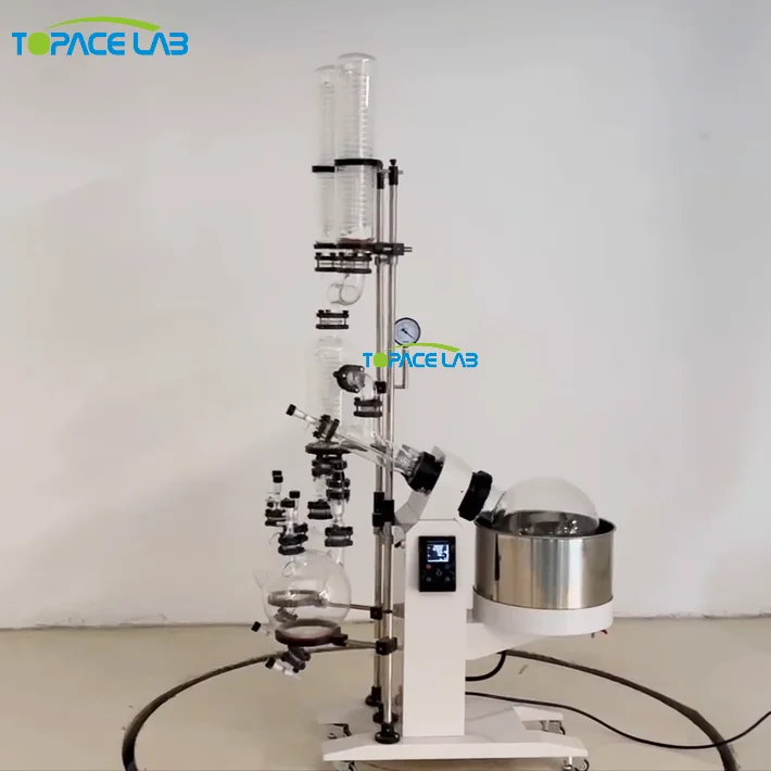 Topacelab 10l dual condensers rotary evaporator with vacuum pump ...