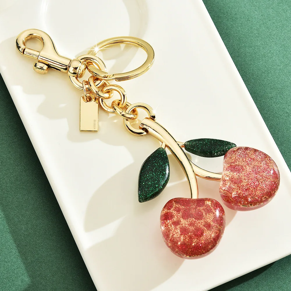 Cute Strawberry Cherry Keychain - Perfect for Women & Girls