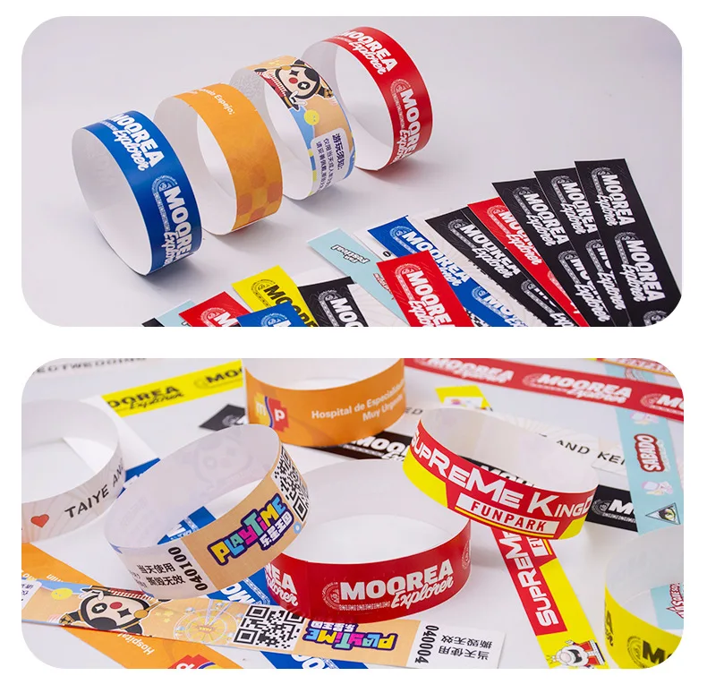 Custom Printable Complicated Barcode Waterproof Disposable One Time Use ...