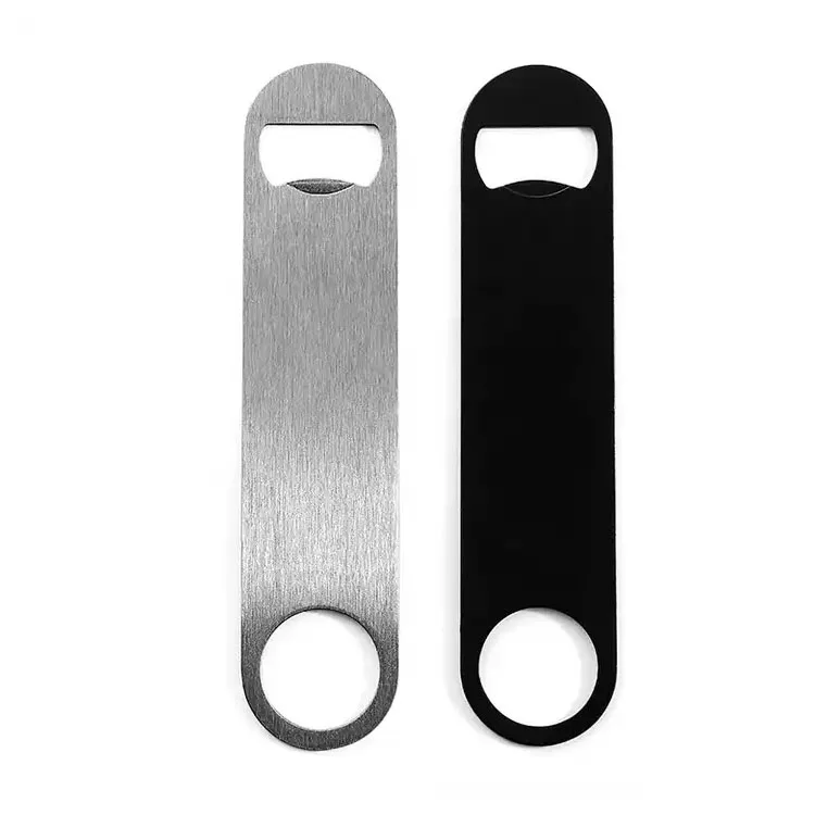 GARIDA Custom Laser Logo Sublimation Blanks Stainless Steel Bar Blade Flat Beer Metal Bottle ...