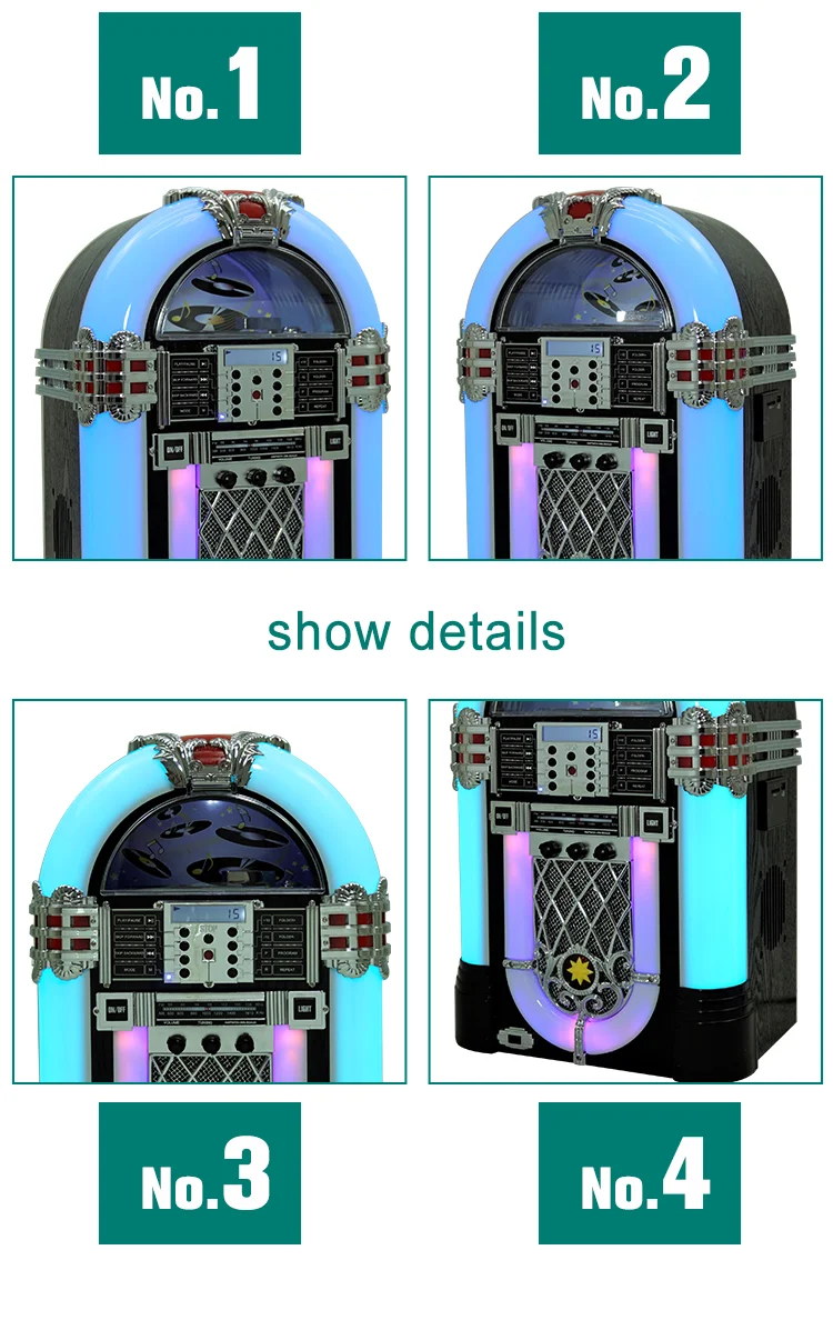 Small Size Desk-Top Jukebox - Unique CD Player with BT