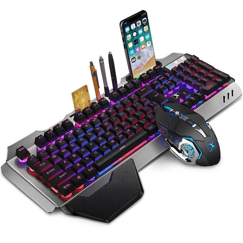 104 Keys Rgb Wireless Keyboard Ergonomics Rechargeable Mechanical ...