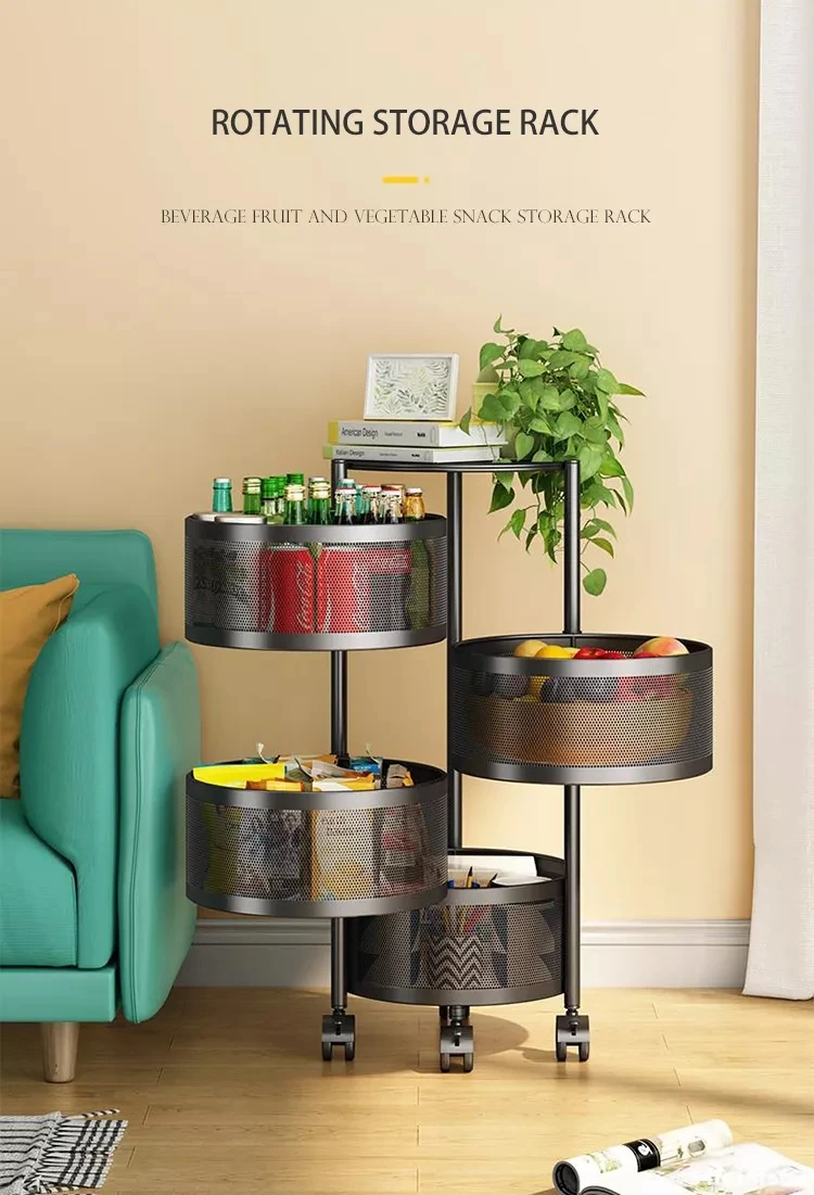 Wholesale Price 5 Tier Rack Multi-layer Rotatable Storage Vegetable ...