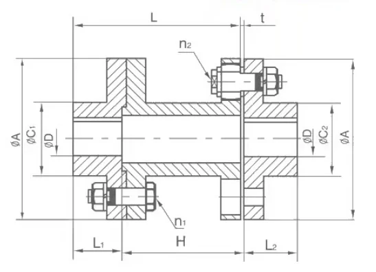 OEM Support Customizable GL Type Couplings Flexible and Rigid Steel ...