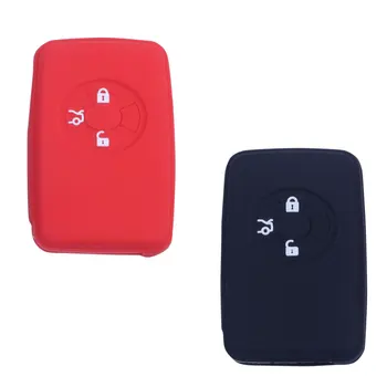 Silicone Rubber Car Key Fob Case Cover Holder For Toyota Corolla Yaris ...