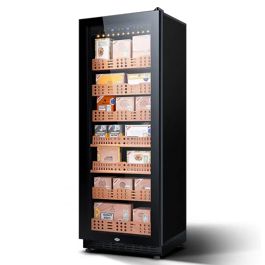 Refrigerator Wine Cooler Chiller Cigar Humidor Cabinet Freestanding ...