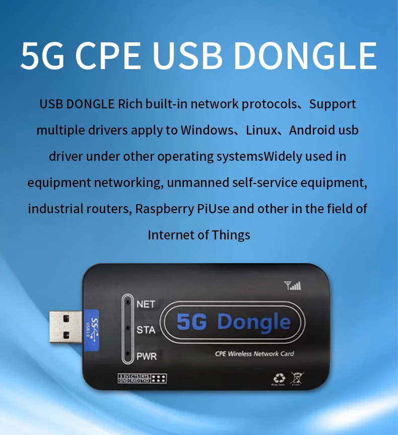 Usb 5g Cpe Dongle 5g Dongle With Sim Slot Based On Sim8202g Module ...
