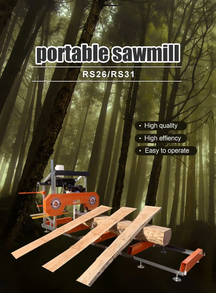 Portable Sawmill Band Sawmill - Efficient Wood Cutting