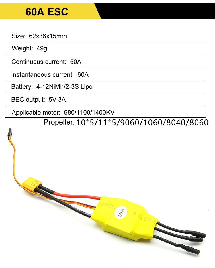 XXD Brushless ESC - Efficient Motor Speed Controllers