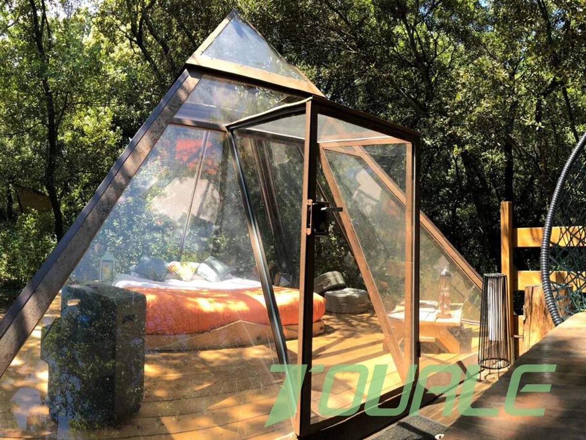 Pyramid Glass House - Luxury Prefabricated Glamping Tent