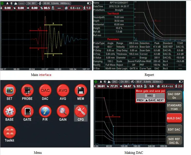 TFD320PLUS Ultrasonic Flaw Detector - High Speed & Precision