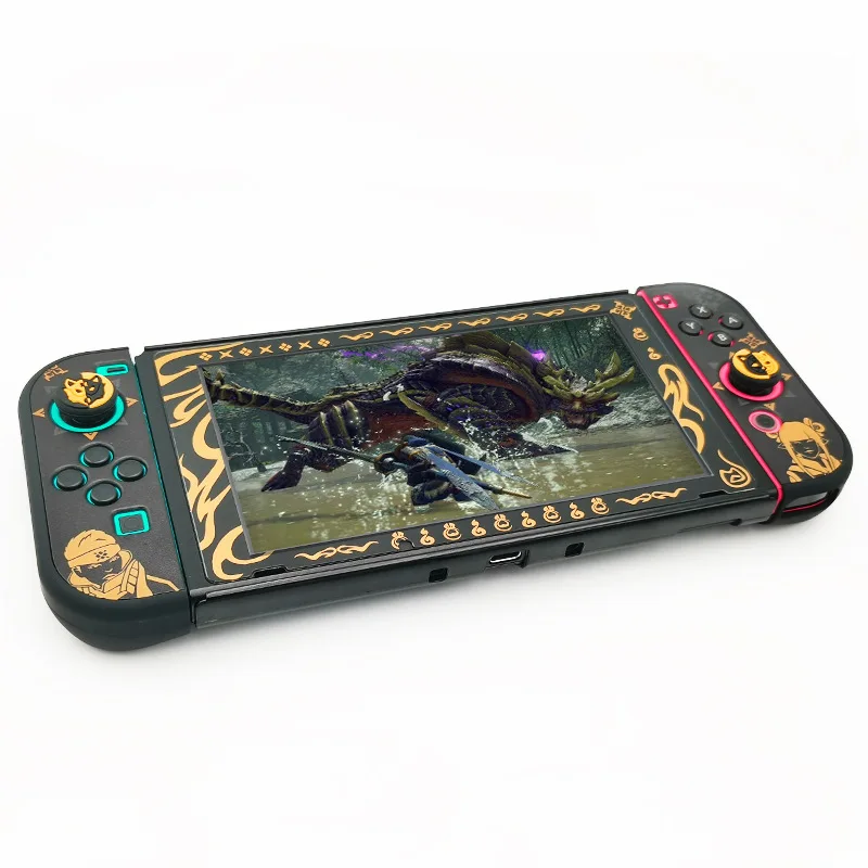 New Trend Nin Tendo Switch Oled Monster Hunter Thumb Stick Cap Ns Zelda ...