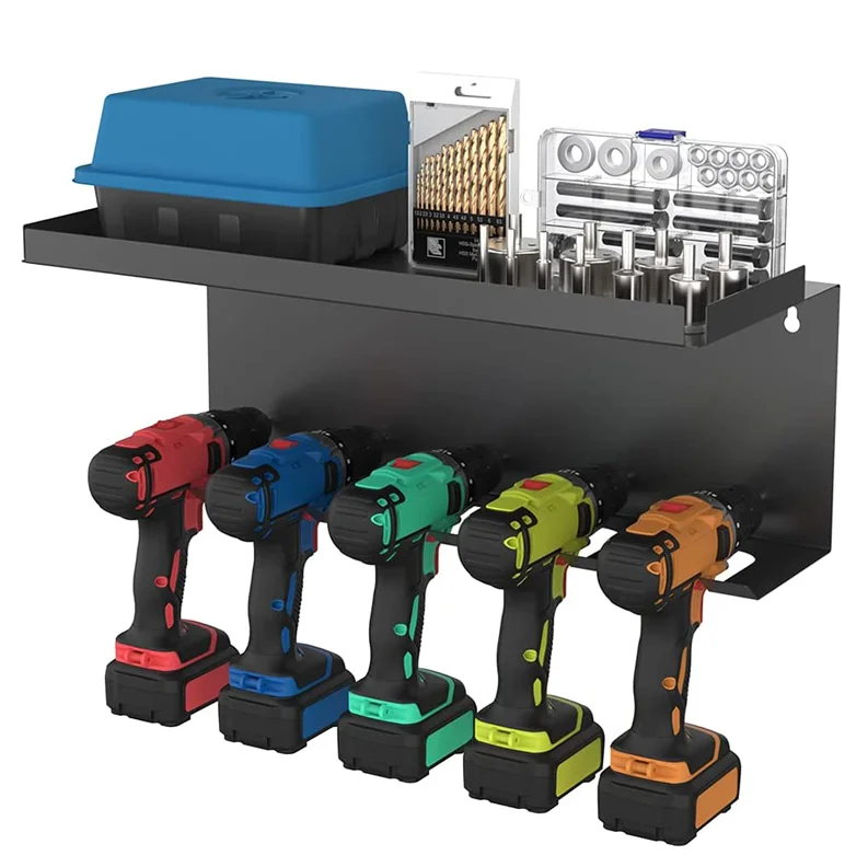 Drill Charging Station Drill Holder Wall Mount Power Tool Organizer ...