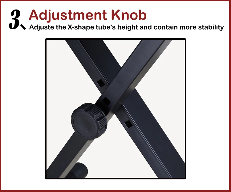 Wholesale X-style Folding Piano Stool Adjustable Electronic Piano Bench ...