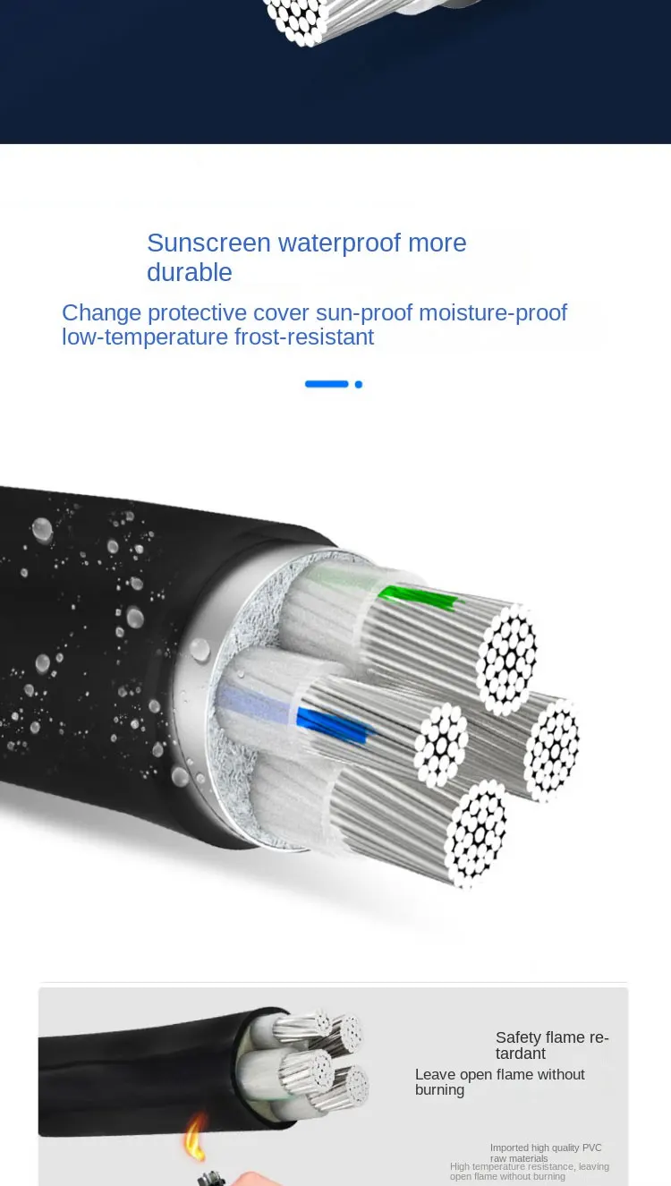 Jklyj Single-core Aluminum Cable Wire 16mm2 25mm2 35mm2 50mm2 -500mm2 ...