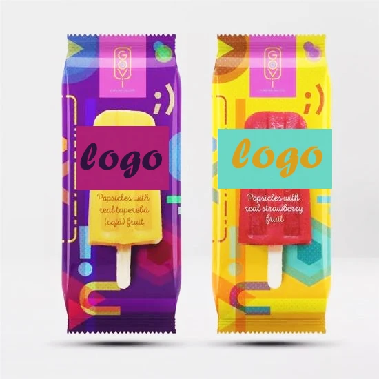 Custom Printed Ice Packaging Bags for Popsicles - OEM Available