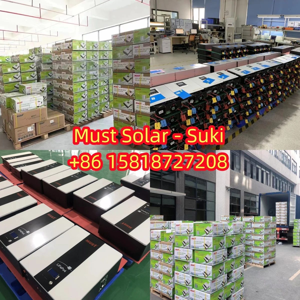 Must Heavy Duty 5kw 6kw Lifepo4 12v 36v 48v 100ah Batterie Pack Outdoor ...