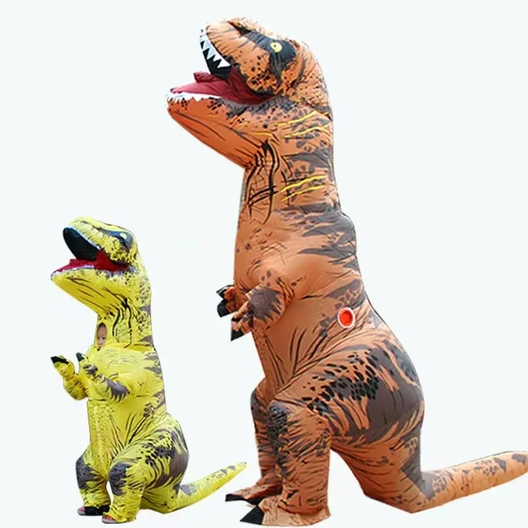 Adult Inflatable T-rex Dinosaur Costume Fancy Dino Inflatable Suit ...
