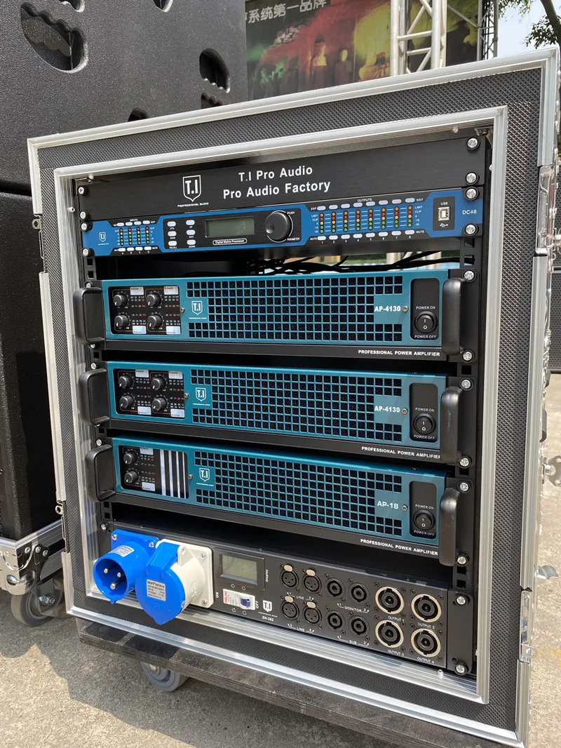 T.I Audio AP Series 800W Powered Amplifier - 4 Channel Pro Sound