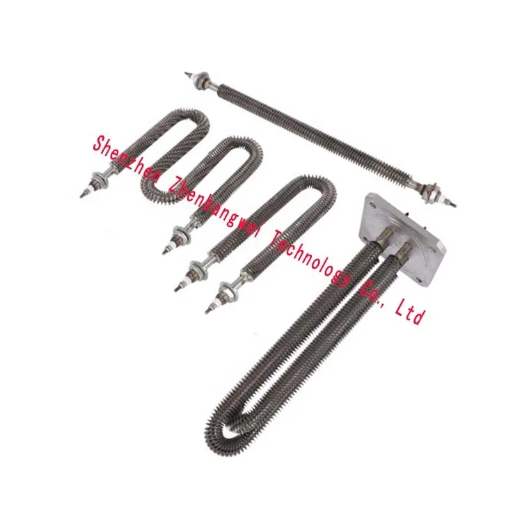 ZBW finned air tubular heater element, U W Industrial electric ...