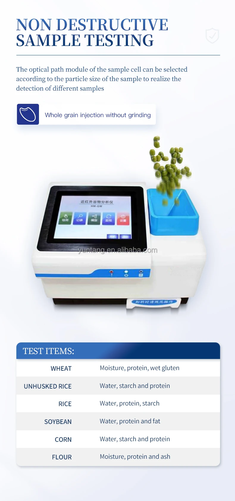 Near Infrared Grain Quality Rapid Analyzer - Customized Support