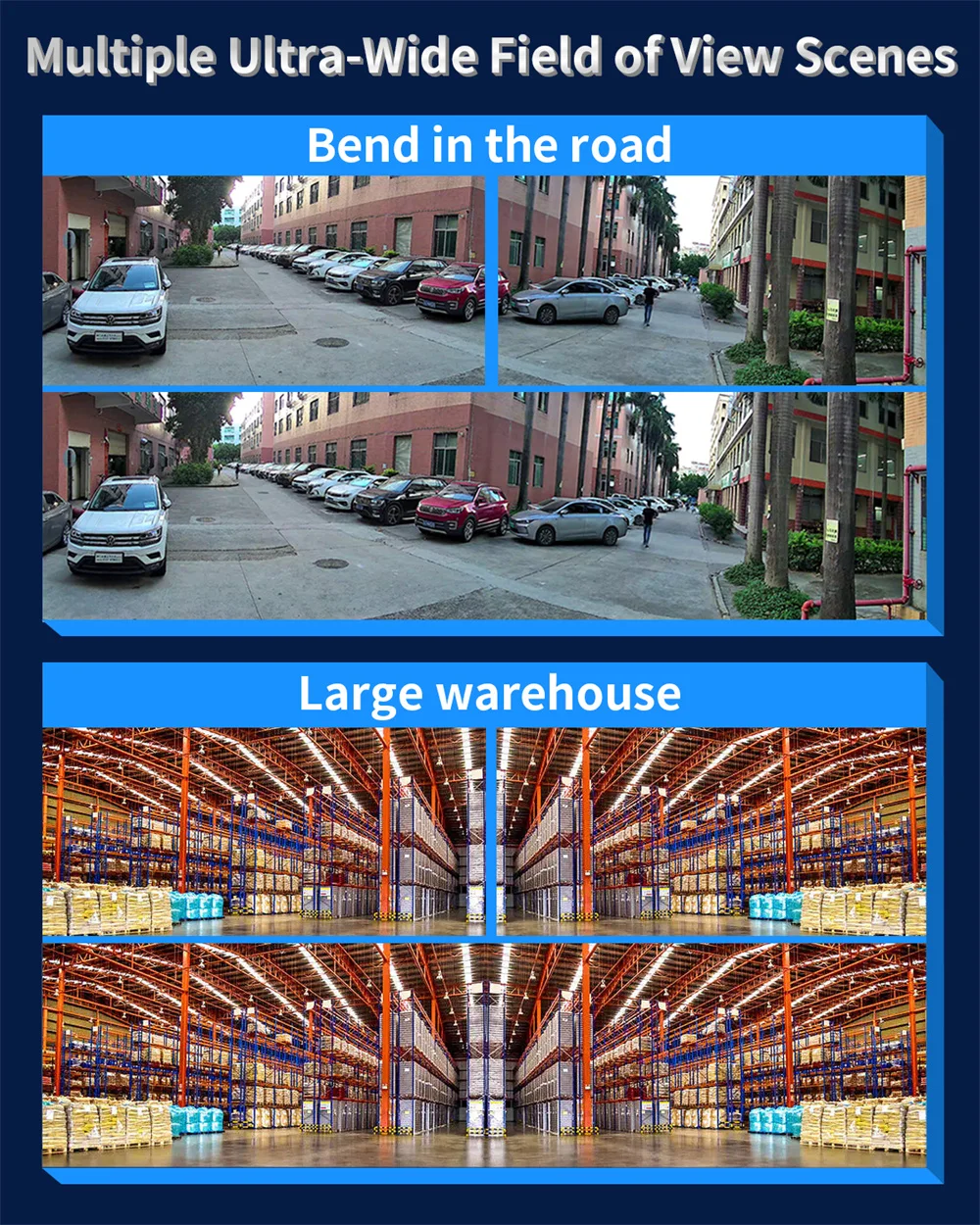 8MP 4K Dual Lens Panoramic Camera - Wide Angle & AI Detection