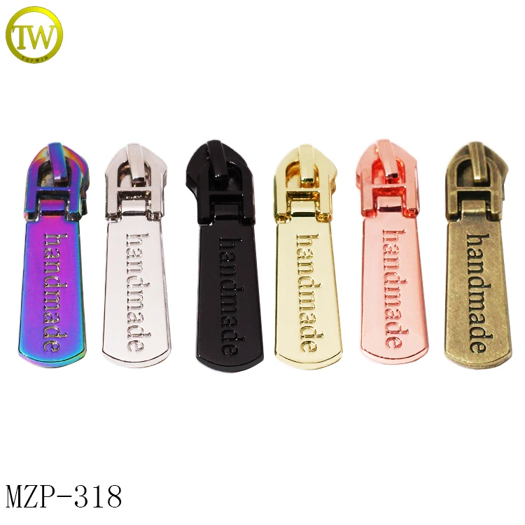 Custom Clothing Puller Slider Brand Logos Handmade Accessory