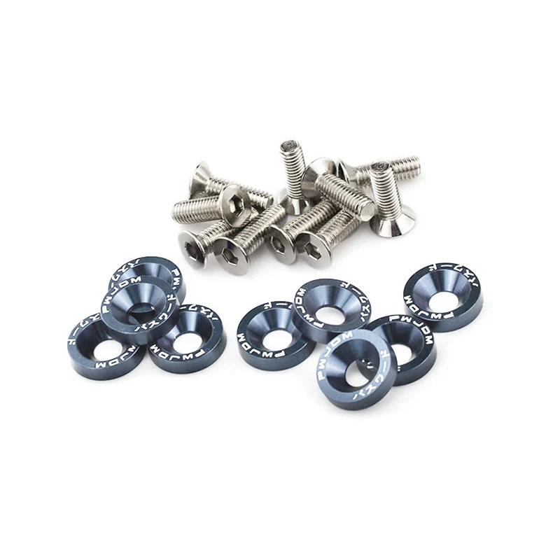 CNC Anodized Color Countersunk Washers M6 JDM Modification