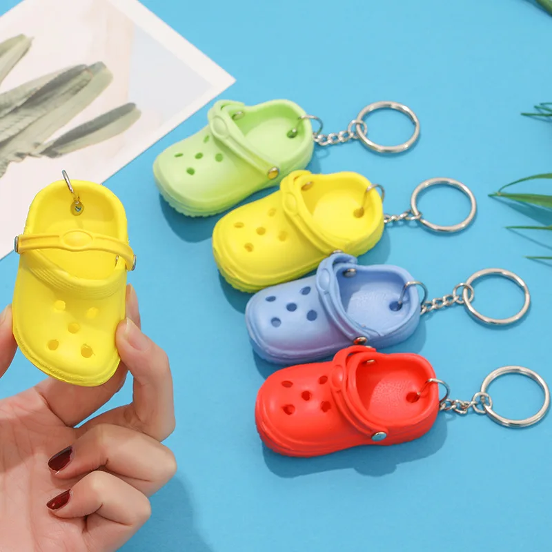 Ymbr Wholesale Pvc Mini 3d Rubber Pvc Keychain Cute Croc Shoe Keychain ...