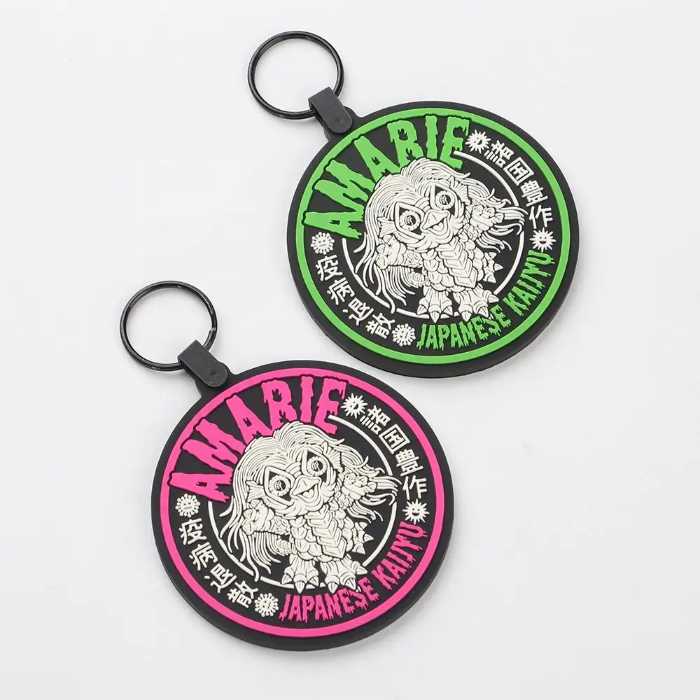 Customized Promotional Cute Soft PVC Rubber Key Ring