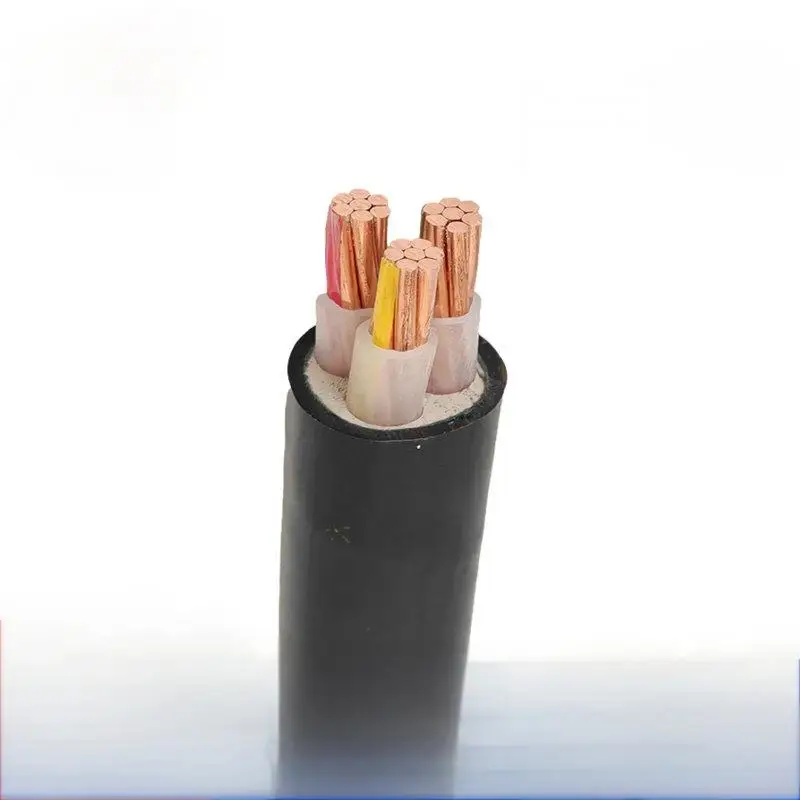 YJV/NYY/NVV/NYBY 3/4/5/6 Core Low Voltage Power Cable Black PVC XLPE ...