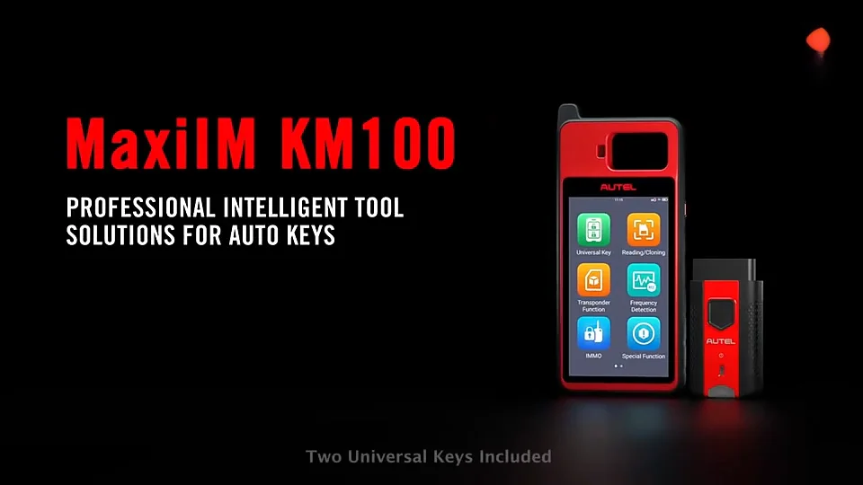Autel Maxim Km100 Key Fob Programmer Tool All Keys Lost Key Immobilizer ...
