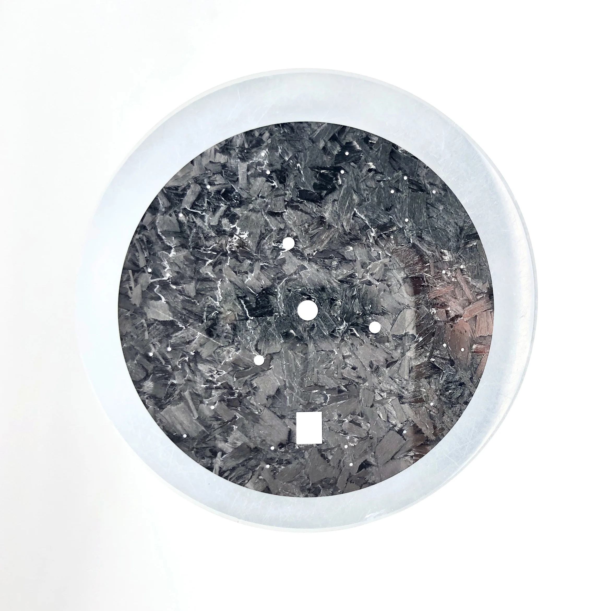 Custom Made Carbon Fiber Watch Dial for 31.5mm Stone Dials