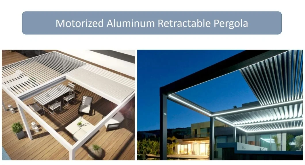 Custom Modern Garden Flip Louver Factory Designs Aluminum Motorized ...