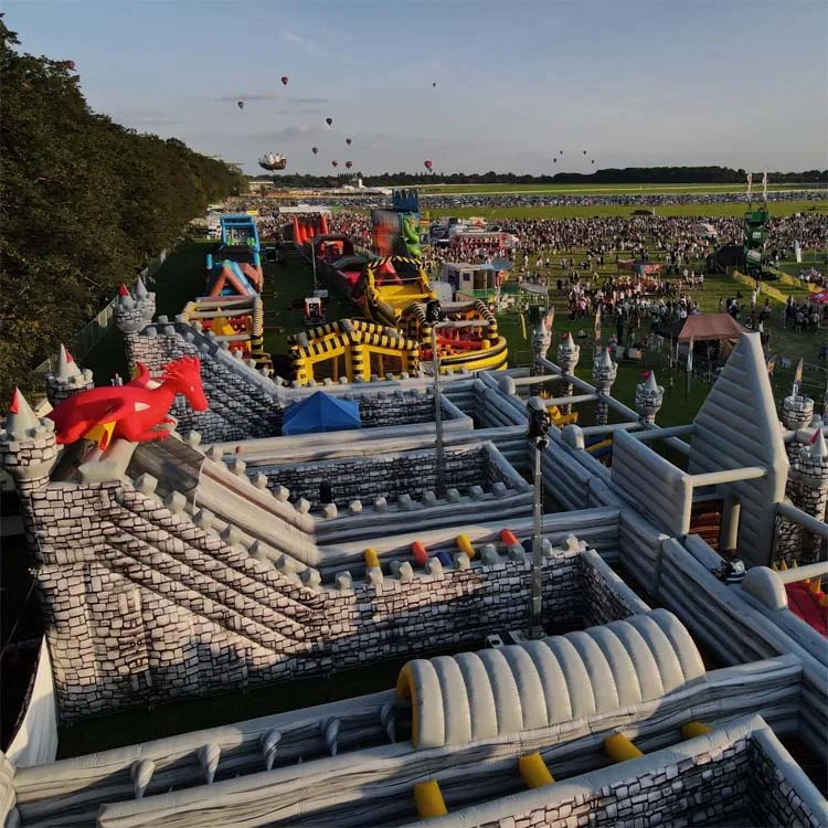 300m long obstacle races extreme rush large bouncy obstacle course ...