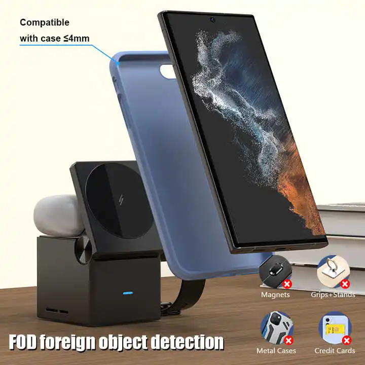 New Design 3 In 1 Magnetic Foldable Universal Charging Station Small ...