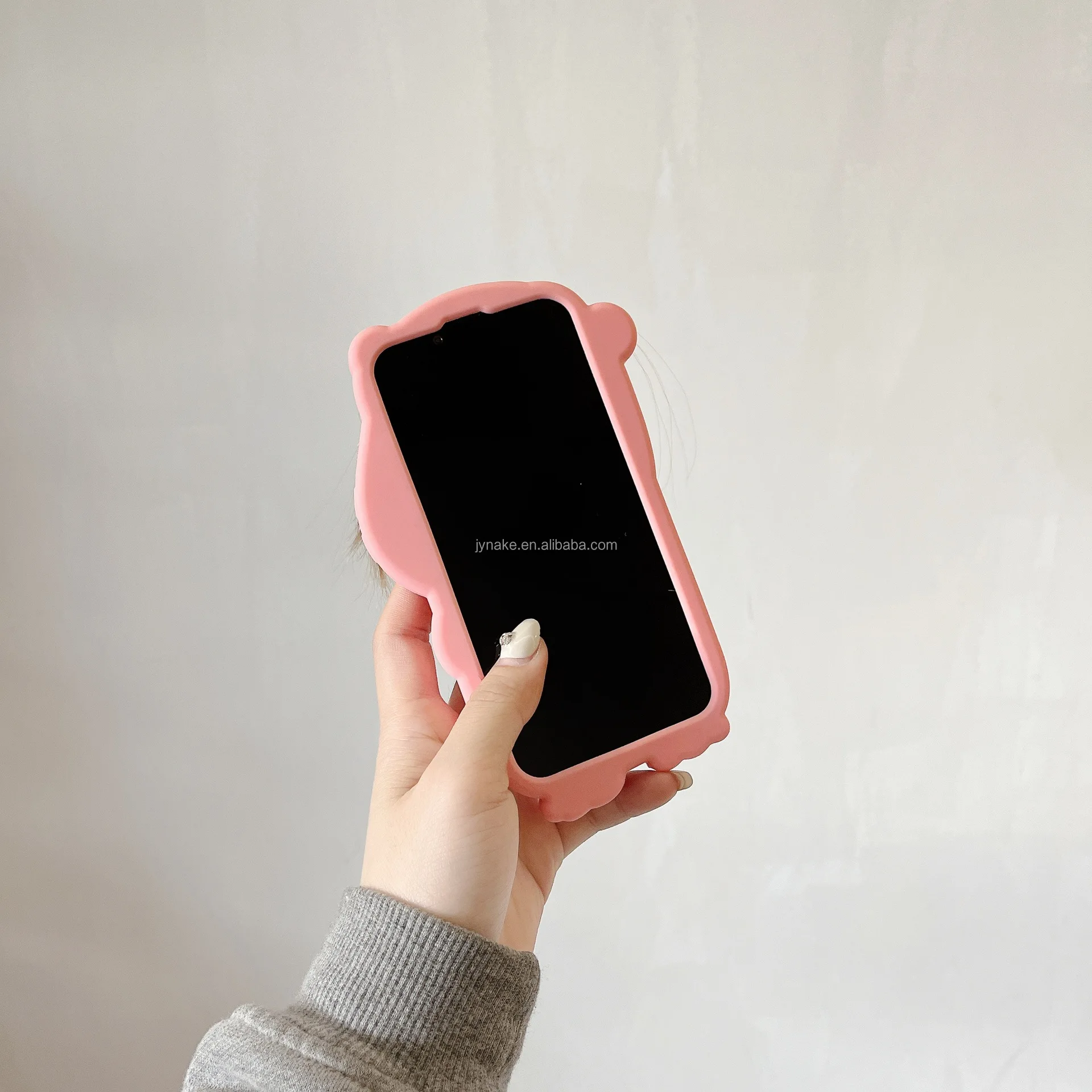 Cute Cartoon Skew Bangs Small Beaver Silicone Shell Protective ...