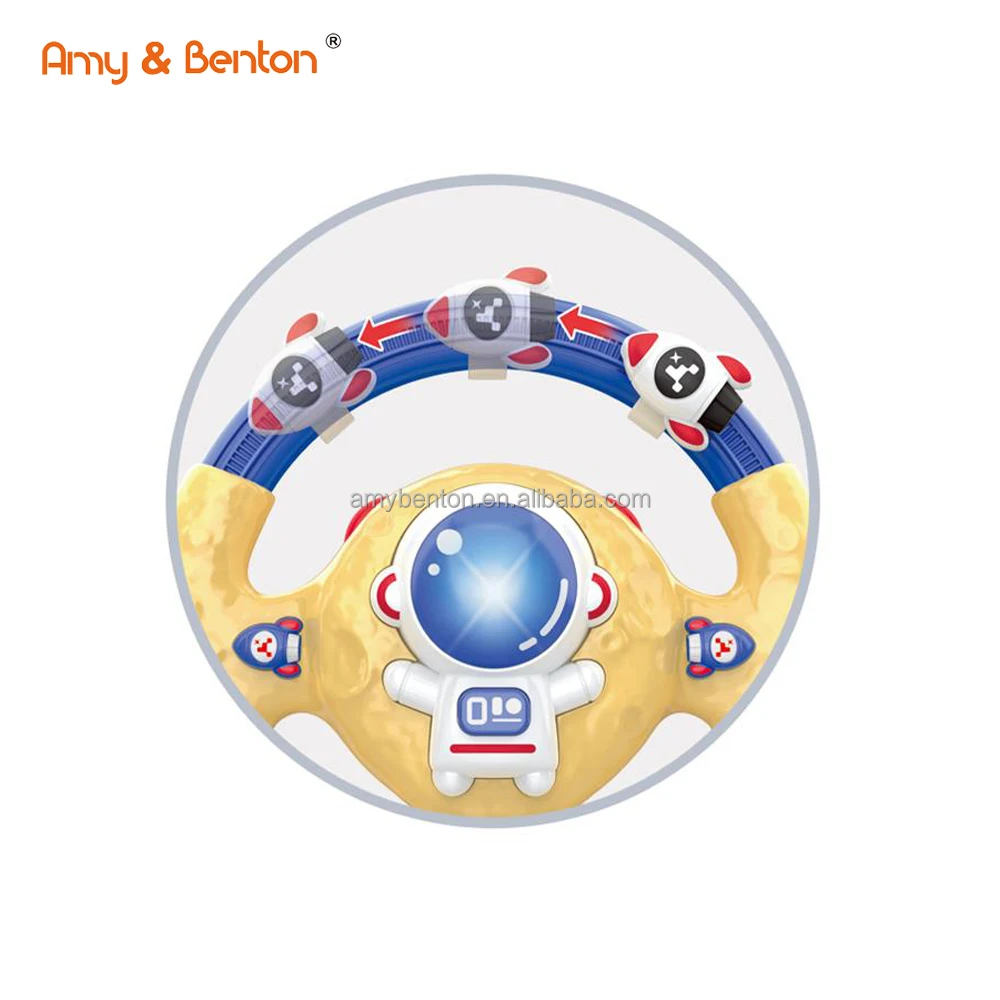 Astronauts Steering Wheel Toy With Music Simulated Driving Controller ...